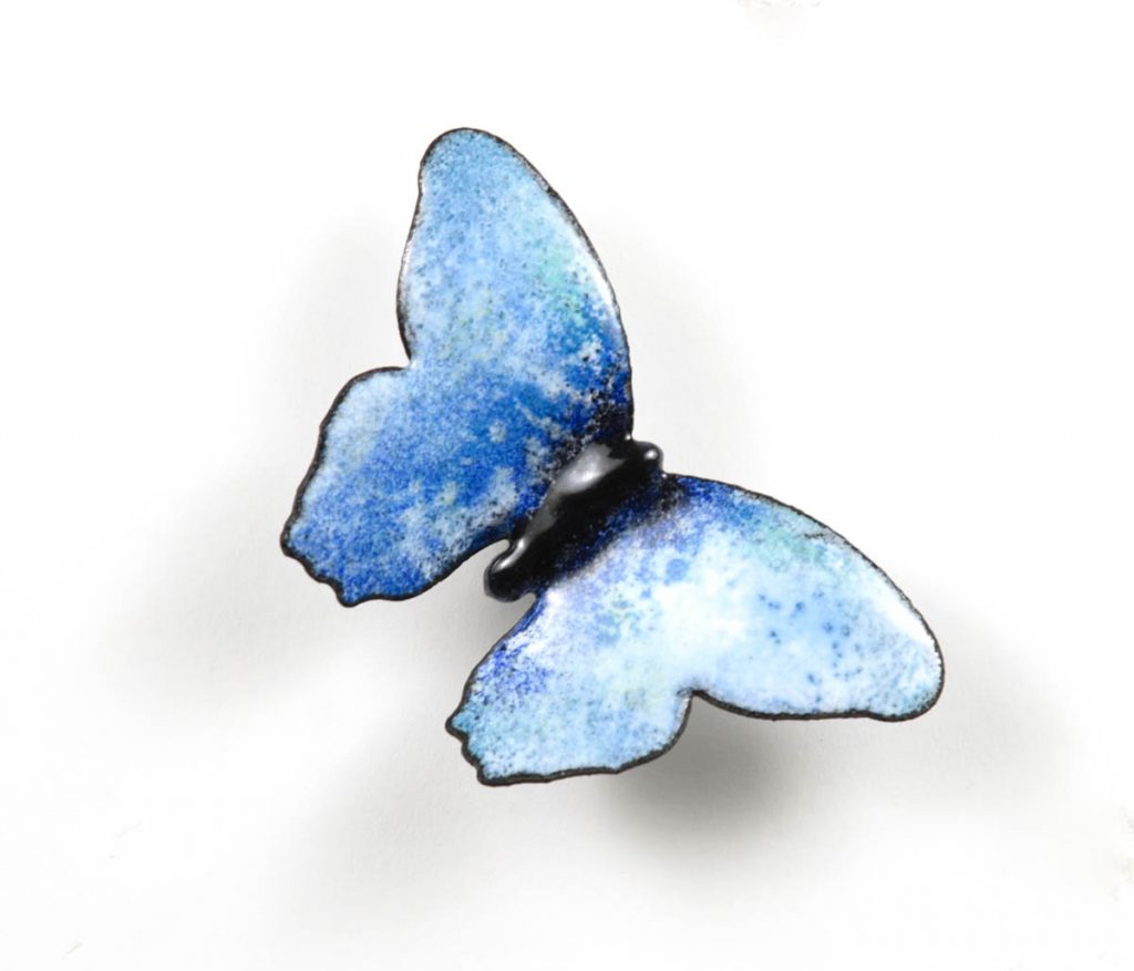 em/Bark Butterflies Blue - Christie Hackler - Metal Artist